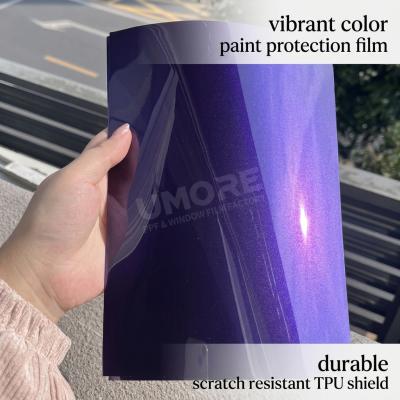 China 190 Micron TPU Color PPF With Air Channels Easy Install Color Paint Protection Film for sale