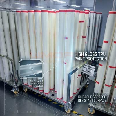 China High Gloss TPU PPF Film Car Protective Film PPF Paint Protection Film Roll Car Wrap for sale