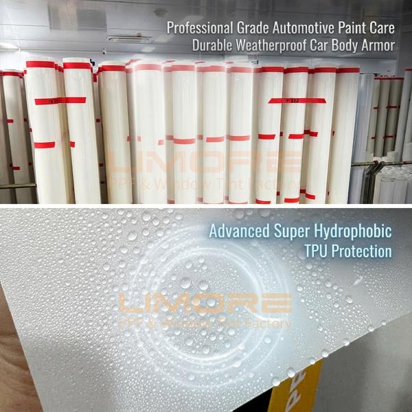 Quality Super Hydrophobic Instant PPF Paint Protection Film Clear Self Healing TPU for sale