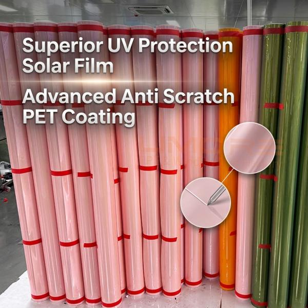 Quality Sunroof PET Car Tint Film Solar Window Film Anti Scratch UV Proof Window for sale