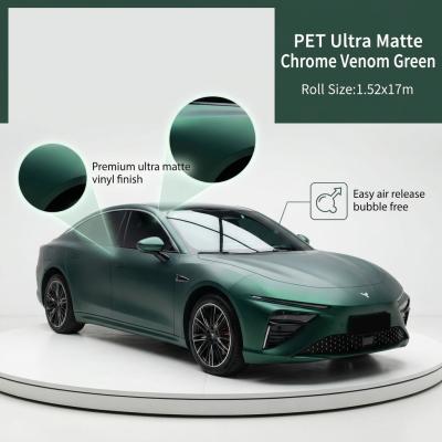 China Ultra Matte Vinyl Wrap Car Roll For Car Vinyl Wrap Air Release Glue Weather Proof for sale