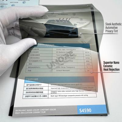 China Nano Ceramic Tints Window Tint Film 45% VLT High Quality Automobile Membrane for sale