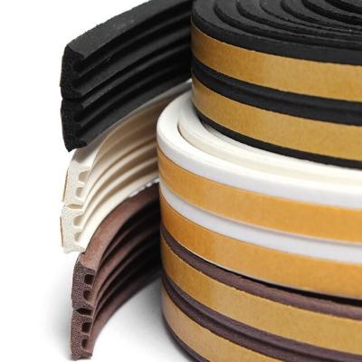 China Flexible medium density sponge silicone rubber flat seal strip for sale