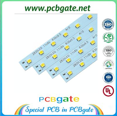 China 2835 LED Aluminum PCB (MCPCB) with High Thermal Conductivity, Customizable Solutions, and Full Certifications for LED Strip Circuit Boards for sale