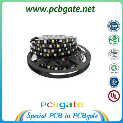 China RGB 5050 Flexible LED Strip Light FPC PCB, High-Density Bendable Light Strip Circuit Board for sale