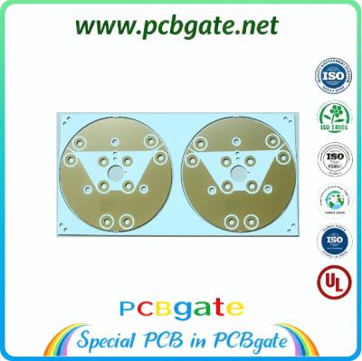 China Panelized Round LED Aluminum PCB (MCPCB), High Thermal Conductivity Board for Spotlight/Downlight Mass Production for sale