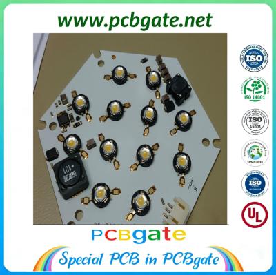 China Hexagonal High-Power LED Aluminum PCB (MCPCB), High Thermal Conductivity Board with Integrated Driver for Stage/Spotlights for sale