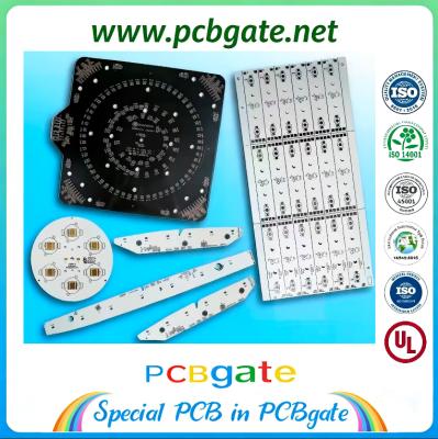 China Custom Multi-Shape LED Aluminum PCB Series (MCPCB), High Thermal Conductivity Boards for Non-Standard Lighting for sale