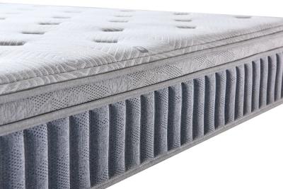 China Quiet Pocket Spring Hotel Bed Mattress  Noiseless Coils For Undisturbed Guest Sleep for sale