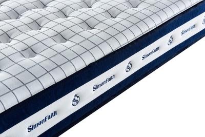 China Europe Luxury Handcrafted Individual Pocket Spring Mattress With Natural Wool Cotton Cover for sale