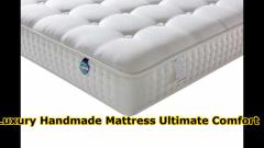 Handmade Horse Hair Mattress  Cool Fabric Mini Pocket Springs Wool Cotton Blend Pressure Relief Sup