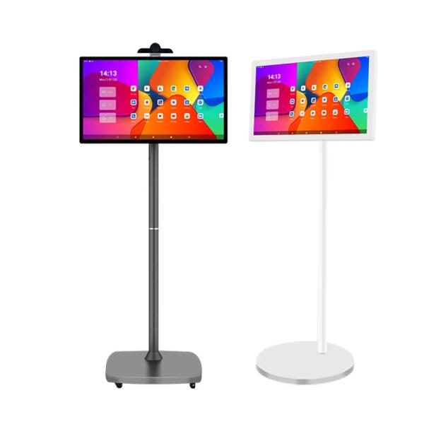 27inch Standbyme Movable Smart TV Android10 no lag  Live broadcast available Mobile smart Tv with roller