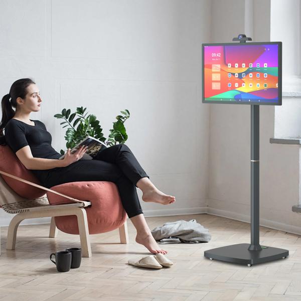 27inch Standbyme Movable Smart TV Android10 no lag  Live broadcast available Mobile smart Tv with roller