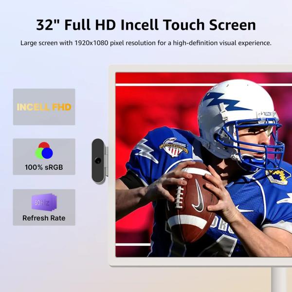 Quality Battery Tv Stand By Me Tv Monitor 1080P Screen Android 12 Os Smart Mobile Tv for sale