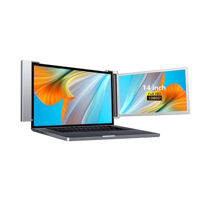China 14Inch Dual Portable Monitor For Laptop USB C Extender Dual Screen for sale