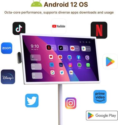 中国 16/9 ポータブルタッチスクリーンディスプレイテレビ 4GB/8GB Wi-Fi HDMI インターフェース インストールが簡単 販売のため