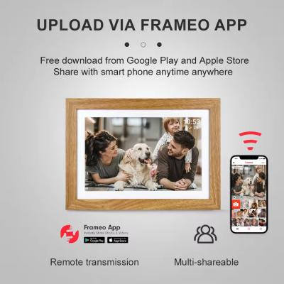 China Smart WiFi Digital Photo Frame 10.1 Inch IPS LCD Touch Screen Video Advertising Machine for sale