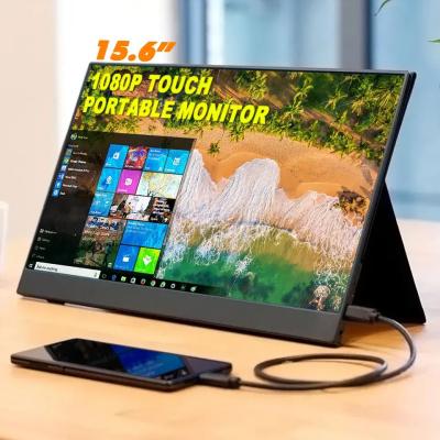 Cina FORGOS 15,6 pollici FHD 1080P IPS schermo doppio altoparlanti Tipo-C HD Mini monitor portatile per laptop PC telefono Switch PS5 in vendita