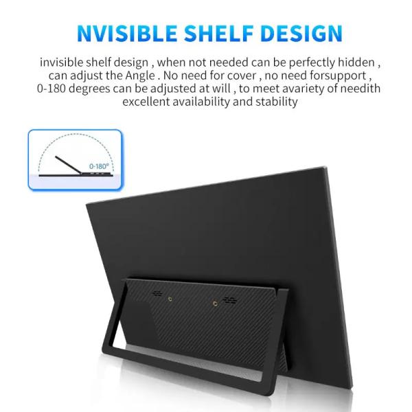 OEM/ODM 15.6 Inch IPS 1080P 60Hz Gaming Type-C HDR Portable Monitor Screen Extender for Laptop Mobile