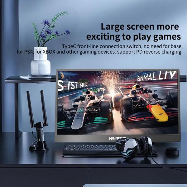 OEM/ODM 15.6 Inch IPS 1080P 60Hz Gaming Type-C HDR Portable Monitor Screen Extender for Laptop Mobile