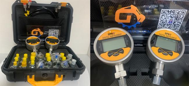 Hydraulic Pressure Test Kit with components displayed