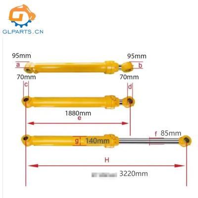 중국 31N5-50131 31Y1-20200 후판 수압 실린더 R180LC-7 현대 발굴기 부품 판매용