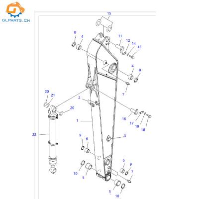 Cina 707010H600 70701XR270 20Y-70-01320 20Y-70-01310 Arm cilindro idraulico per PC228 PC200-8 PC200LC-8 in vendita