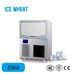 China Ice Wheat Fully Automatic New Kitchen Ice Maker 55kg/Day Cube Ice for sale