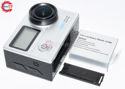 China Silver EN5A Mini Action Camera Dual Screen 2.0” 30M Waterproof 170° Wide Angle for sale