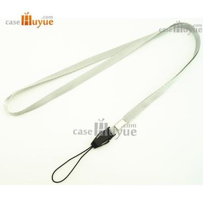 China 7mm Silver Grey Lanyard Nylon Lanyard for promotion or USB stick from China Wholesale for sale