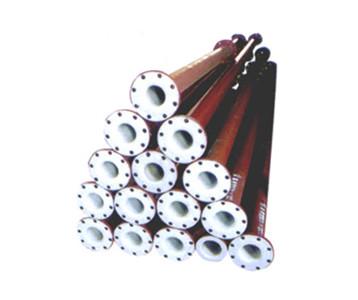 China Steel lining plastic straight pipe,the pipe lined po or ptfe or ppor pe material for sale