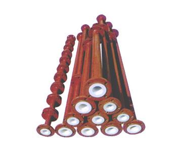 China PTFE fluorine straight pipe steel liner  ,THE STEEL PIPE COATD ptfe lined PTFE INSIDE for sale