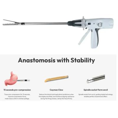 China Laparoskopische Instrumente Einweg-Endoskopische Linear-Schneider Stapler und neu geladen zu verkaufen