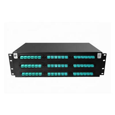 China High Density 1U 19' Rack Mount MPO Patch Panel 48 Fiber 96 Fiber MPO Patch Panel for sale