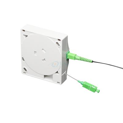 China FTTH Rosette Box óptica invisible con la caja terminal interior del enchufe de pared invisible del cable del adaptador 0.9m m del SC en venta