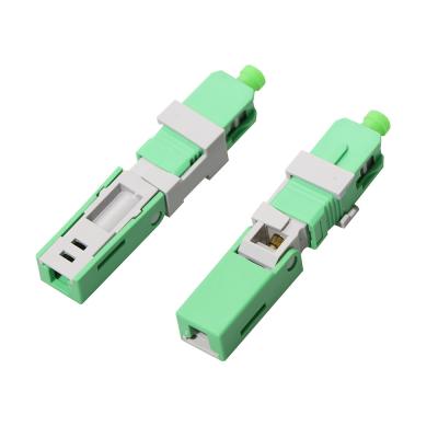 China Reusable Fiber Optical Quick Connector Fast SC APC Connector For FTTH Drop Cable for sale