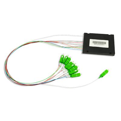 China 2.0mm ABS Module Optical Splitter 1x16 ABS Box PLC Splitter 1M SC/APC for sale