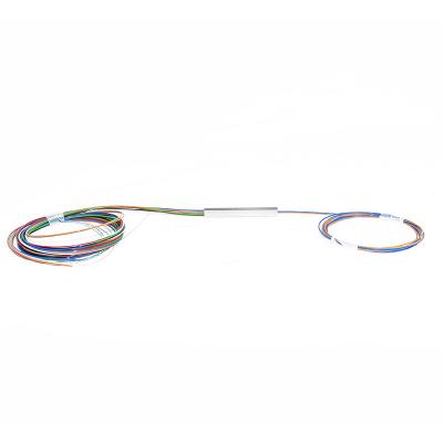 China mini steel tube fiber optic bare 1x2 1x4 1x8 1x16 1X32 1X64 PLC splitter/1x4 plc splitter without connectors for sale
