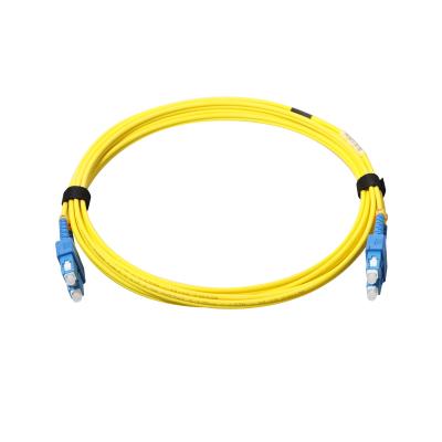 China LC/SC Duplex 9/125 - 1m Fiber Jumper duplex SC to SC/APC Fiber optic Patch cord for sale