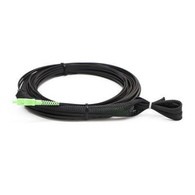 China SC/APC-SC/APC Patchcord,ftth Optical Jumper Fiber Optic Cable FTTH Flat Drop Cable FRP Strength Member Indoor /outdoor Used for sale