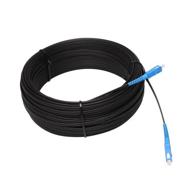 China Factory Outdoor Simplex G657A1 100m 200m Fiber Drop Patch Cord Sc Apc to Sc Upc Ftth 100 Meter ftth fiber cable assemblies for sale
