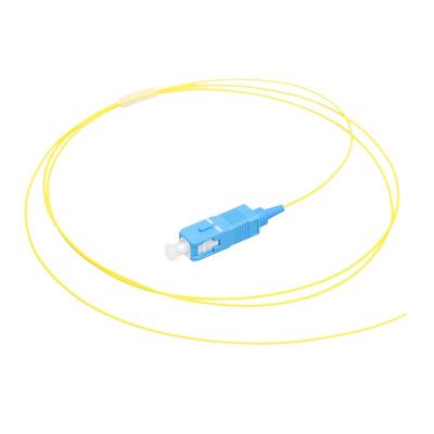 China 0.9mm Simplex Fiber Optic Pigtail 1M SC Pigtail Singlemode Fiber SC/UPC Pigtail for sale