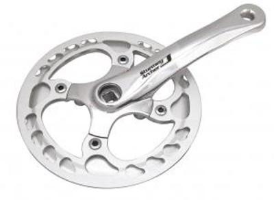 China OEM Half Alloy Single Speed Crankset For 700C Fixed Gear Bike for sale