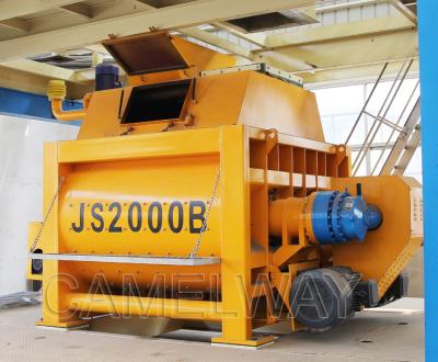 China High Technology Twin Shaft JS2000 Stationary Concrete Mixer 2000L Concrete Mixer 2000 Liter for sale