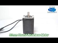 125W 57mm Forma redonda Motor DC sem escovas Bldc Motor de alto binário