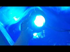 Luz LED branca quente 3000k montada na superfície para piscina subaquática 5 m de profundidade