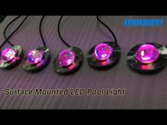 Stainless Steel Surface Mounted LED Pool Light 54W DMX512 IP68