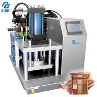 China Hydraulic Cosmetic Powder Press Compacting Machine with Touch Screen - 14 Ton Max Pressure, 61x58x85cm Dimensions for sale