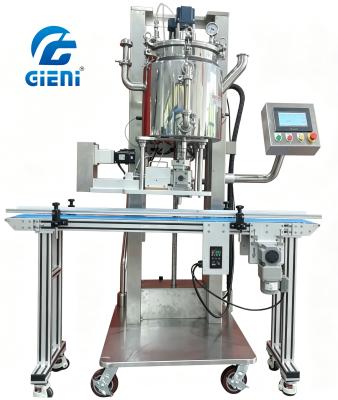 China Sanitary Hot Filling Machine with SUS316L Stainless Steel Tank Lift Up Down and Full Path Heating for Cosmetic Filling for sale