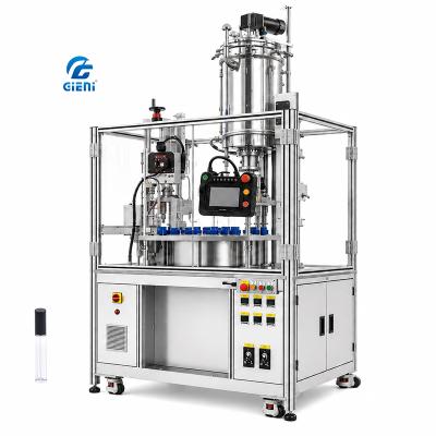 China High Precision Lip Gloss Filling Machine with 900 BPH Speed Ceramic Rotary Valve and Automated CIP System for sale